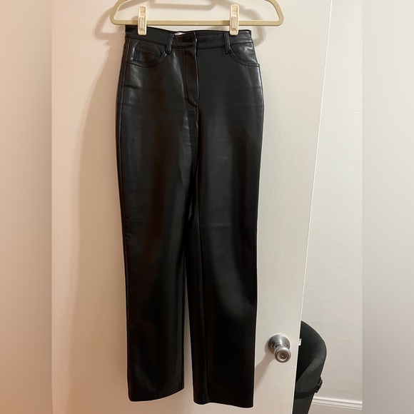 Aritzia | Pants & Jumpsuits | Aritzia Leather Pants | Poshmark